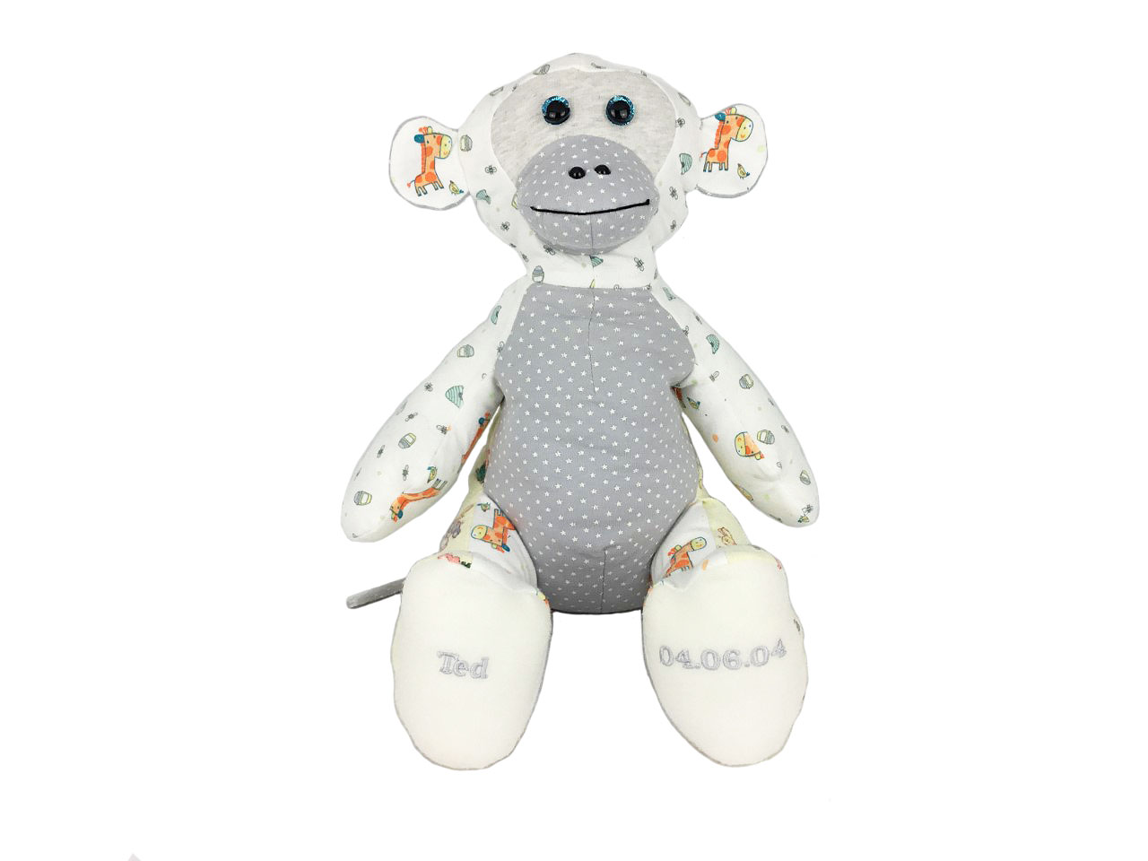 Monkey Keepsake - Creative Keepsake - Baby Clothing Keepsake